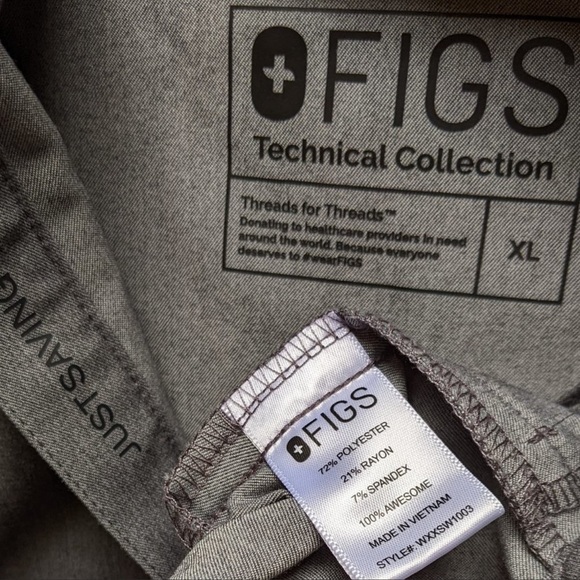Figs | Tops | Figs Rafaela Oversized Scrub Top Graphite | Poshmark